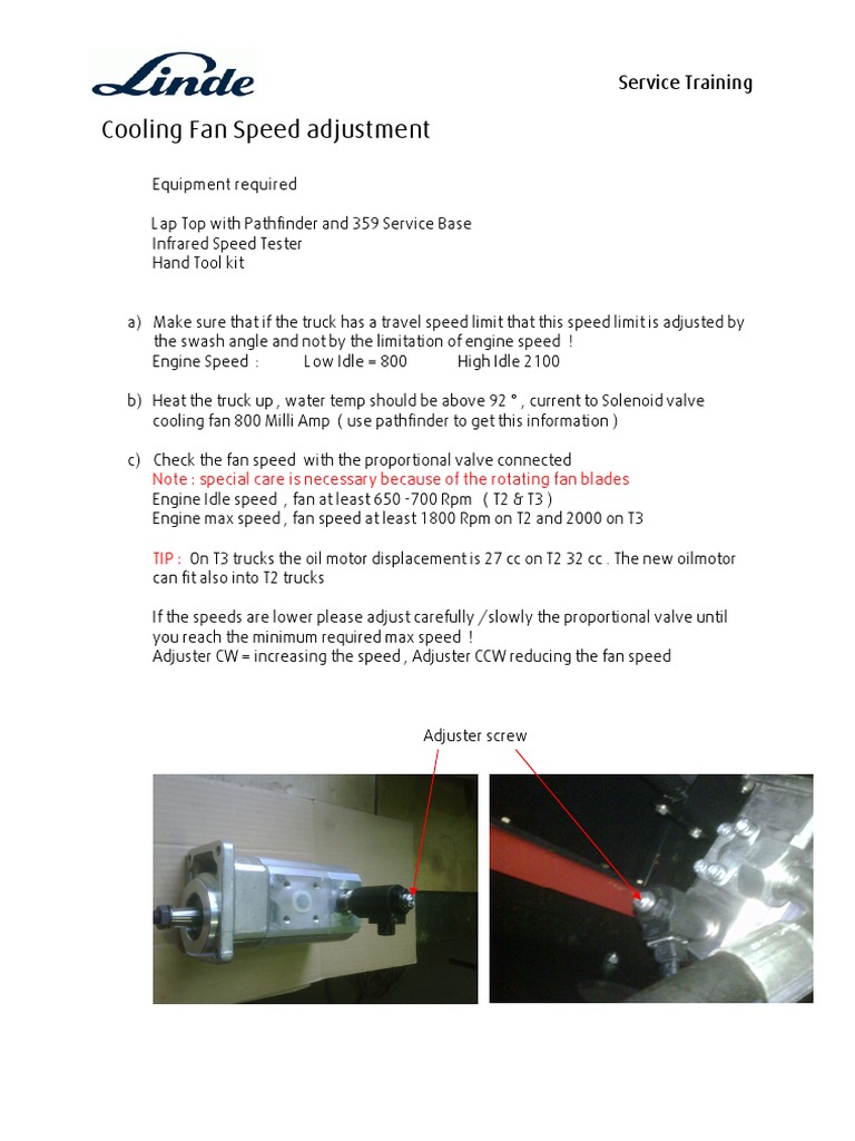 Cooling Fan Speed Adjustment | PDF