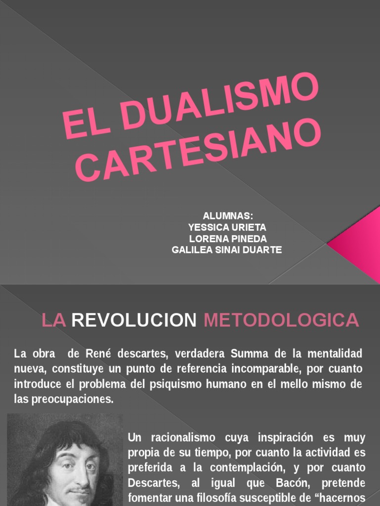 El Dualismo Cartesiano | Dualismo | René Descartes