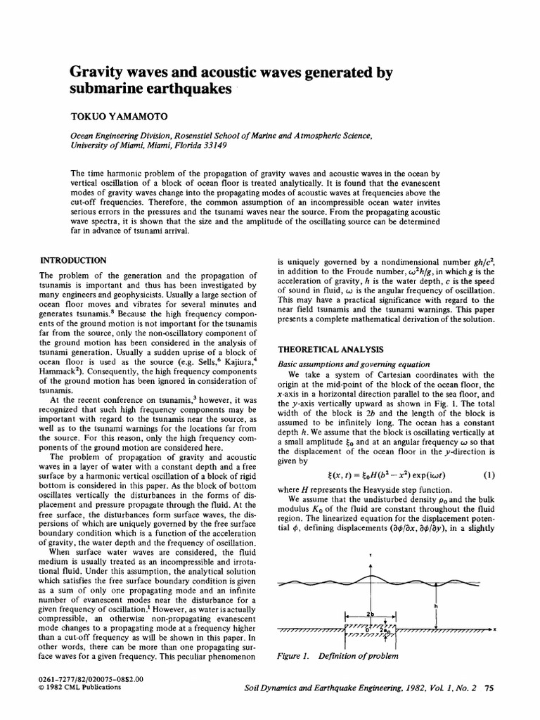 Yamamoto 1982 | PDF | Normal Mode | Waves