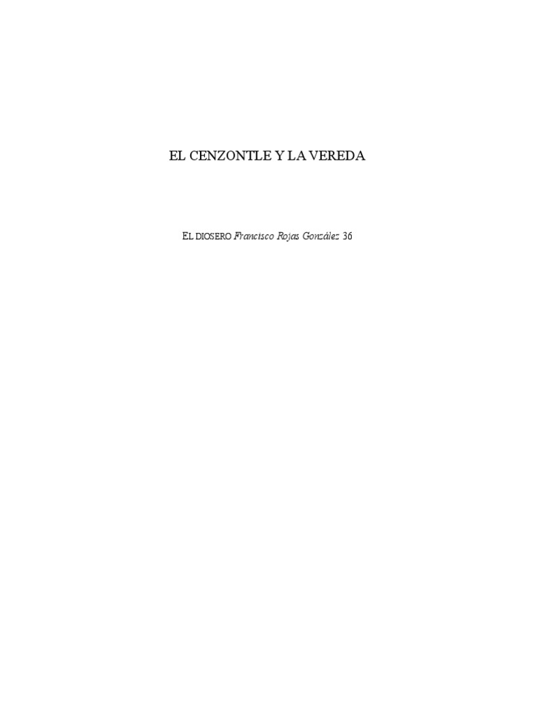 El Cenzontle y La Vereda | PDF | Naturaleza