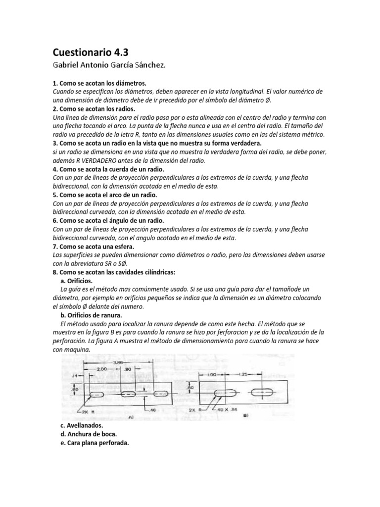 Acotamiento en El Dibujo Tecnico | PDF | Diámetro | Dimensión