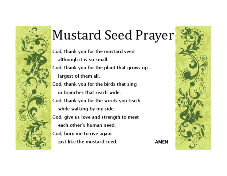 Mustard Seed Prayer | PDF