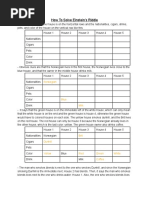 Einstein Riddle Worksheet | PDF | Drink | Yellow