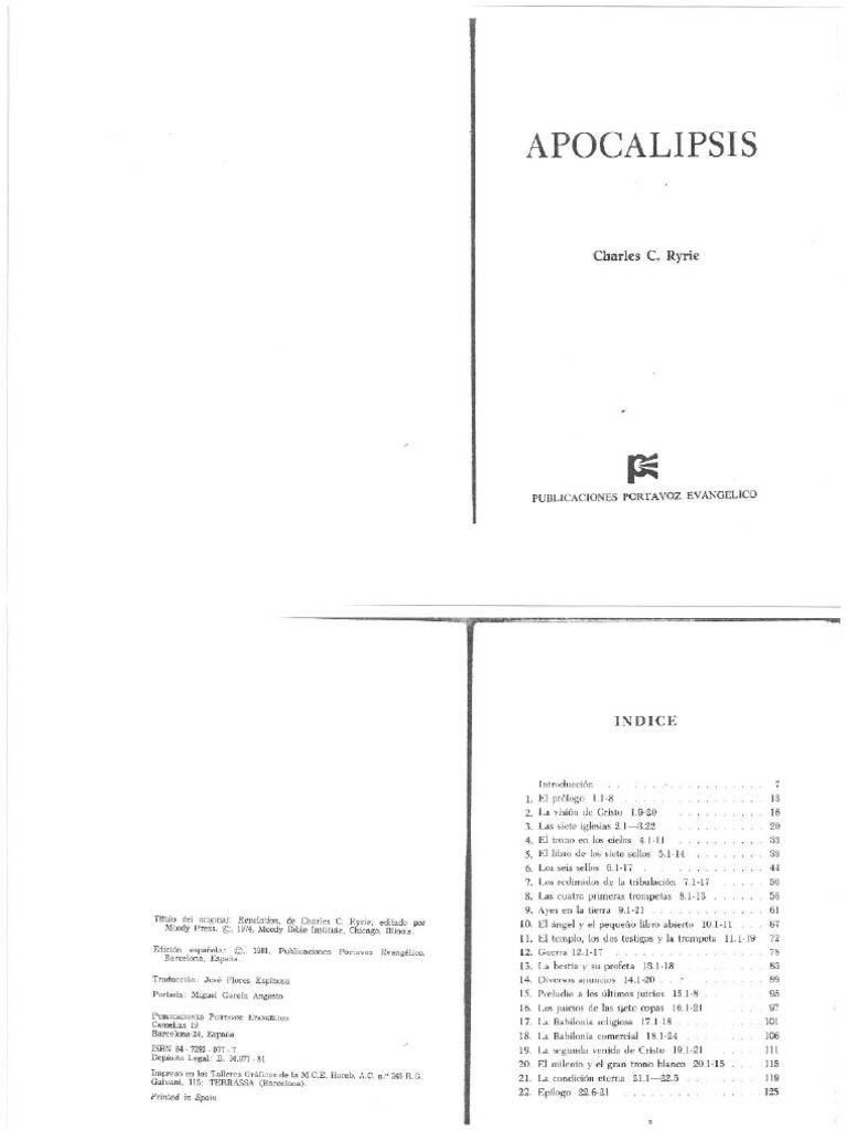 Apocalipsis, Charles Ryrie | PDF