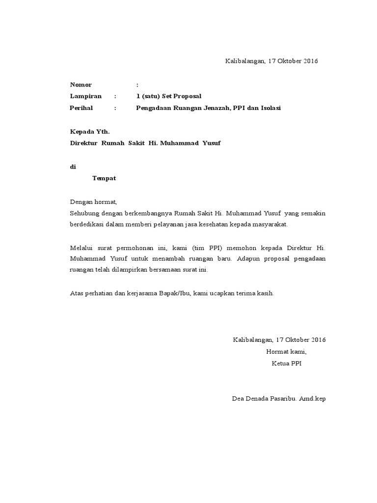 Proposal Ruangan | PDF