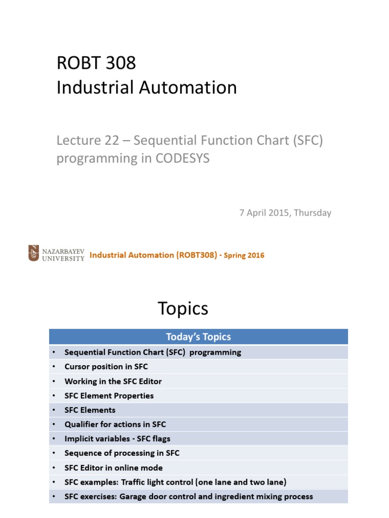 ROBT308Lecture22Spring16 PDF | PDF | Variable (Computer Science) | Boolean Data Type