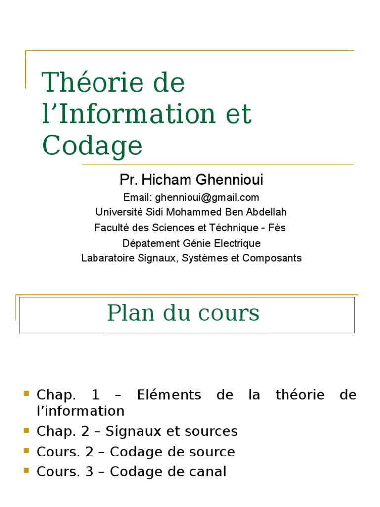 Chapitre 4 - Codage Canal | PDF | Détection et correction des erreurs | Polynôme
