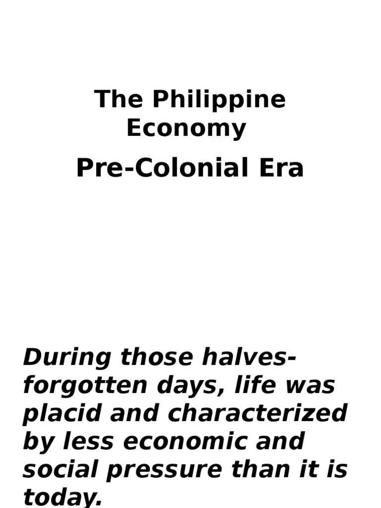 Pre-Colonial Era | PDF | Taxes | Philippines