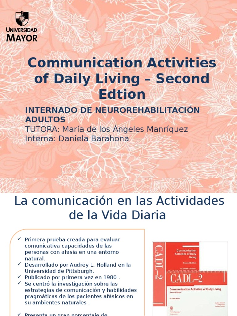 Communication Activities of Daily Living - Second Edtion | PDF ...