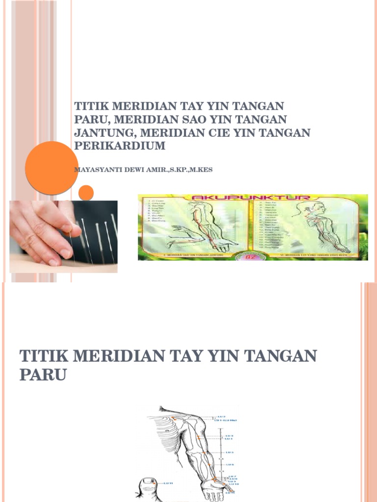 Titik Meridian Tay Yin, Sao Yin, Cie Yin | PDF