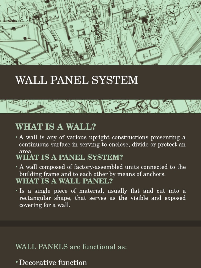Overview of Wall Panel Systems | PDF | Art Media | Building Materials