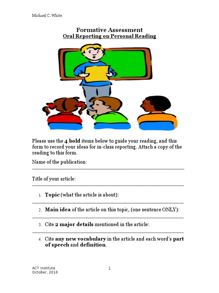 Formative Assessment | PDF