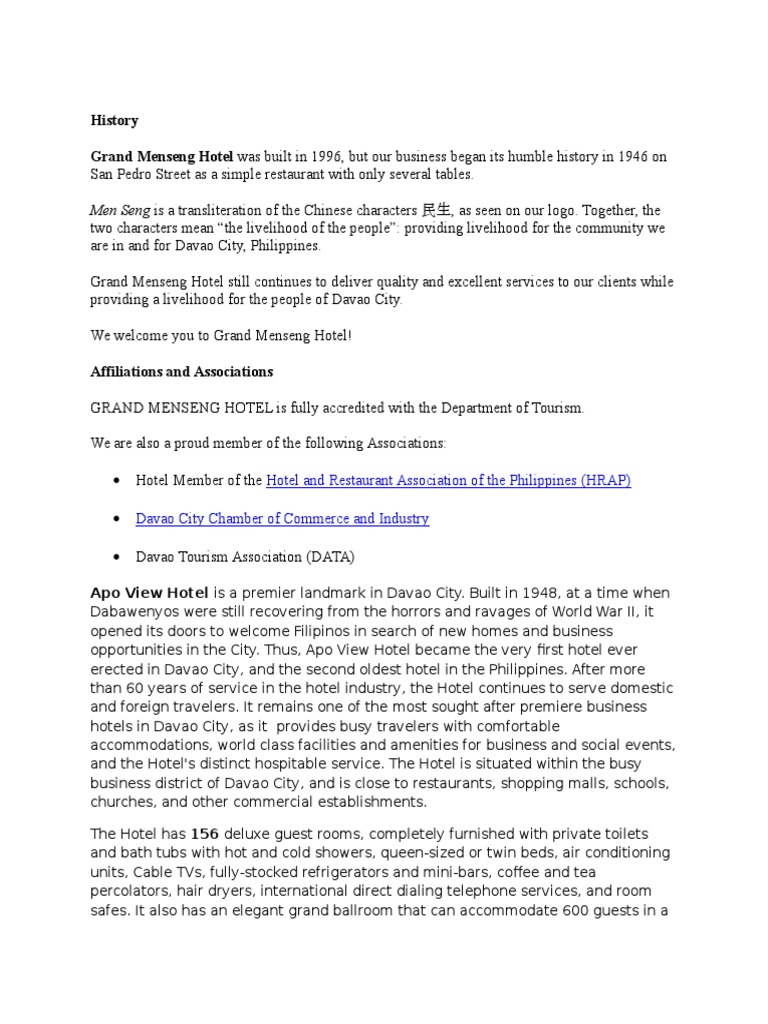 Grand Mensing Hotel | PDF | Dietary Fiber | Diet & Nutrition