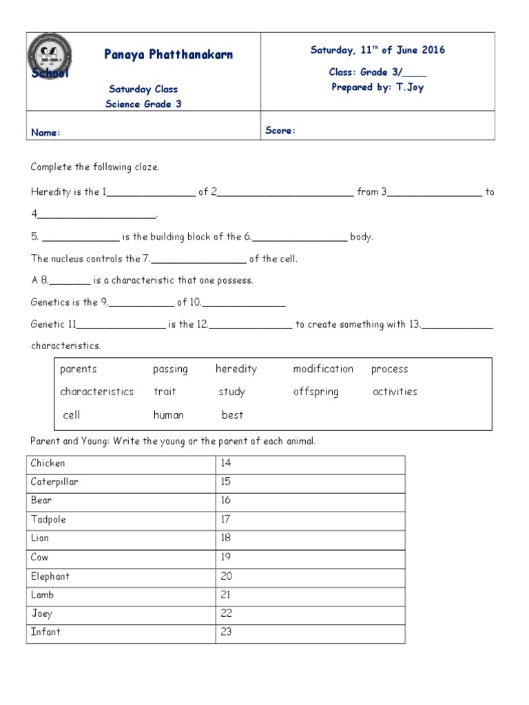 Science Grade 3 | PDF