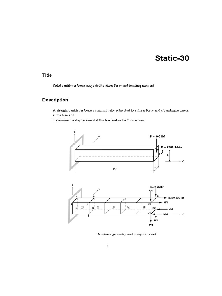 Static-30 Mdas | PDF | Bending | Beam (Structure)
