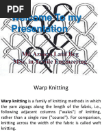 Understanding Warp Knit Structures | PDF | Knitting | Basic Knitted Fabrics