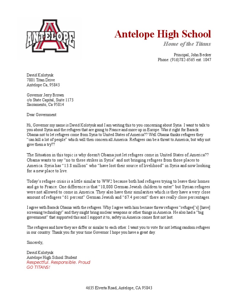 Antelope High School: Home of The Titans | PDF