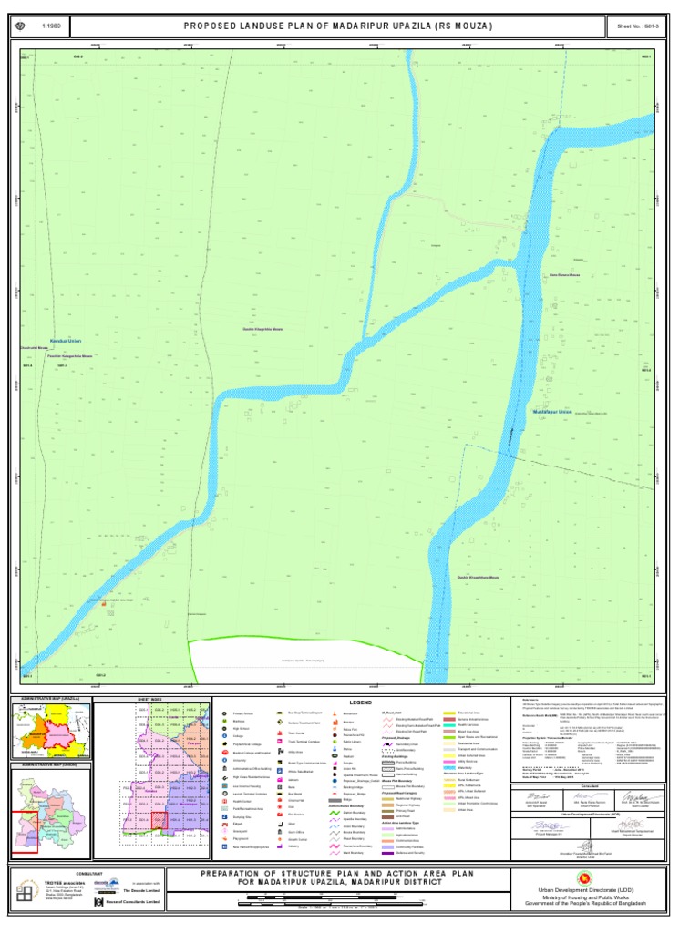 Proposed Landuse Plan of Madaripur Upazila (Rs Mouza) | PDF