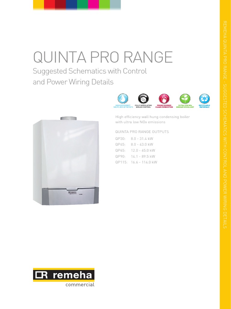 Quinta Pro Range Suggested Schematics | PDF | Water Heating | Thermostat