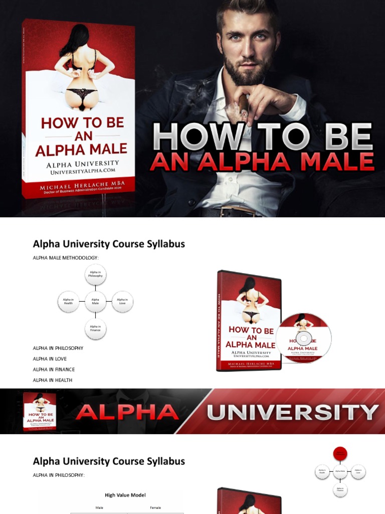Alpha University - How To Be An Alpha Male Free Workshop Presentation ...