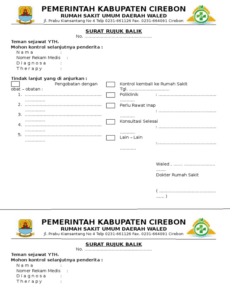 Surat Rujuk Balik | PDF