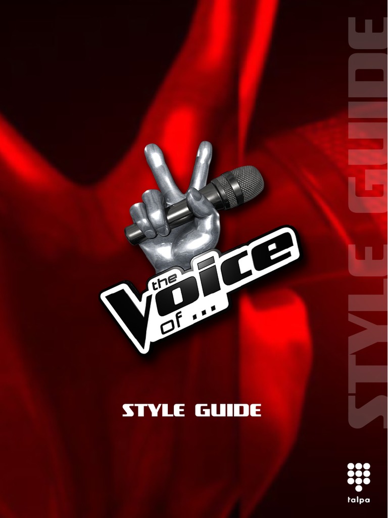 The Voice Internationaal Styleguide | PDF | Trademark | Logos