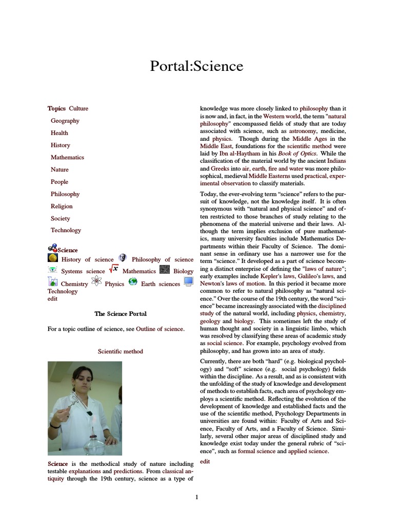 Portal Science | PDF | Rust | Science