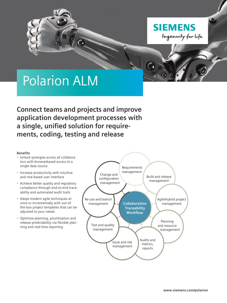 Polarion ALM Fact-Sheet | Product Lifecycle | Agile Software Development
