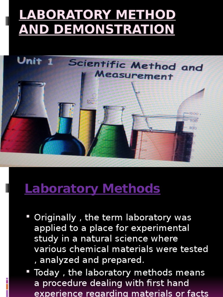 Laboratory Method and Demonstration | PDF | Experiment | Scientific Method
