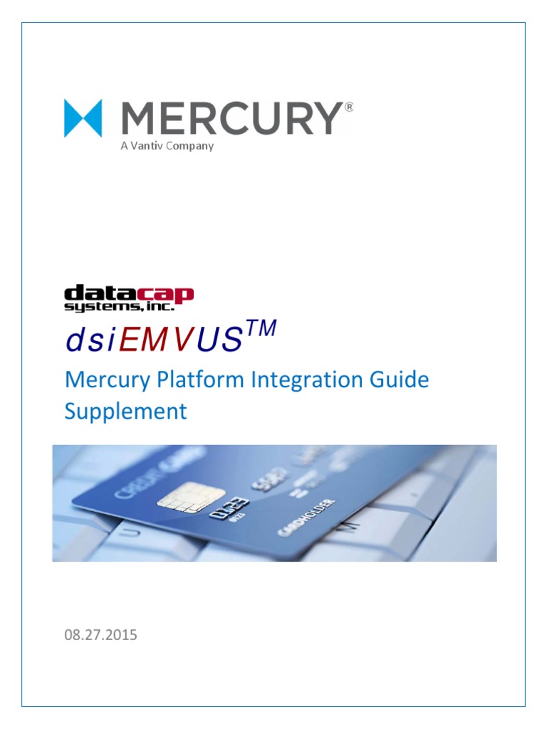 Verifone Vx805 DsiEMVUS Platform Integration Guide Supplement | PDF ...