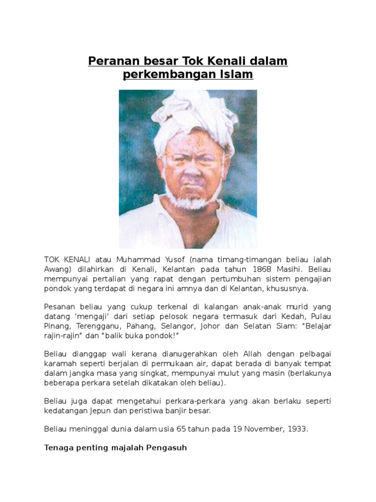 Tok Kenali | PDF