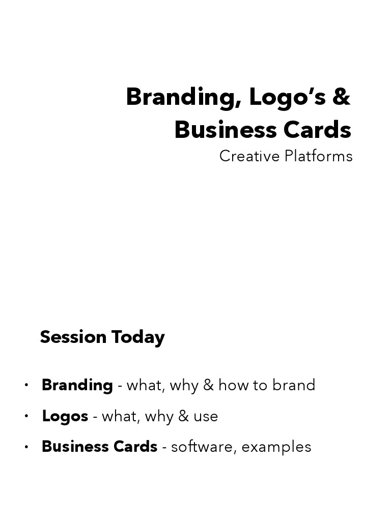 Branding, Logos and Business Cards | PDF | Logos | Brand