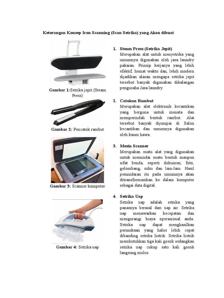 Konsep Scan Setrika | PDF | Griya & Taman | Teknologi & Rekayasa