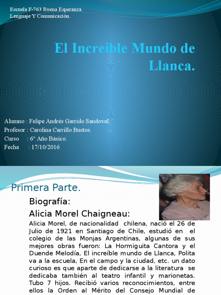 El Increible Mundo de Llanca - Felipe | PDF | Ocio