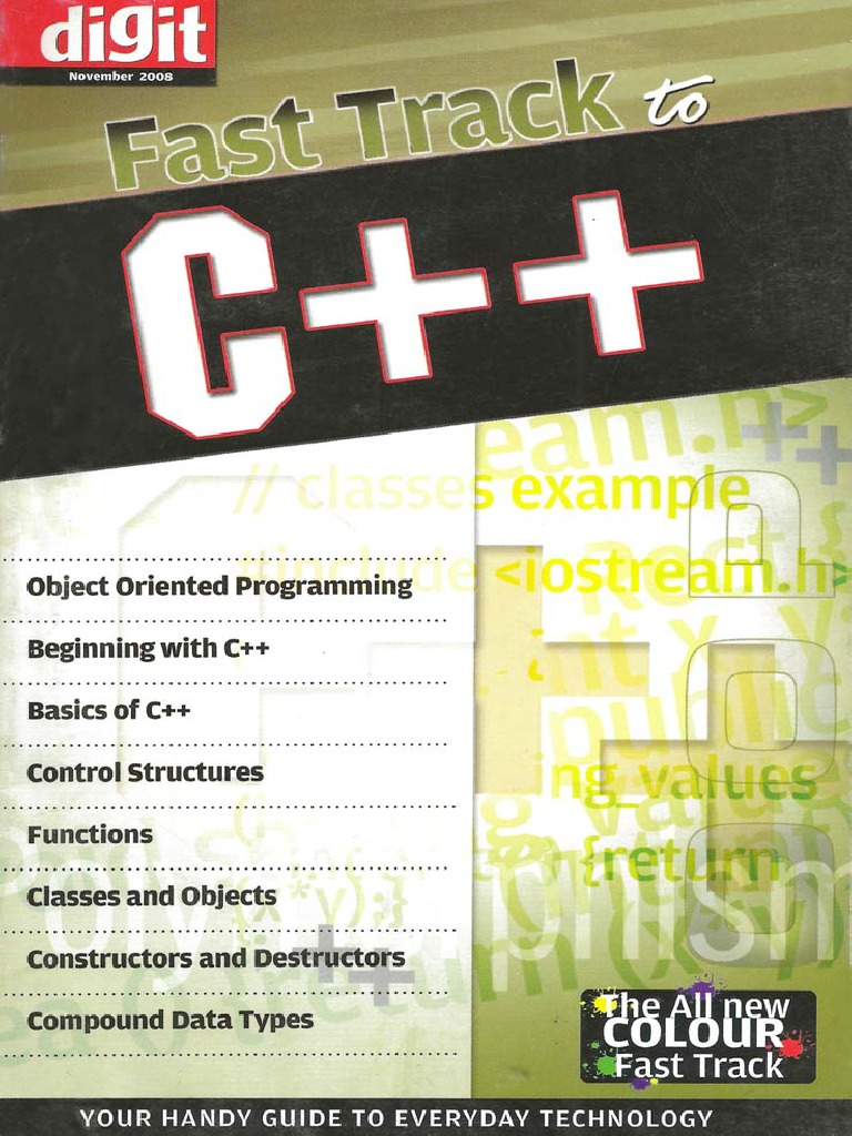Digit Fastrack To C++ PDF | PDF | Object Oriented Programming | Method (Computer Programming)