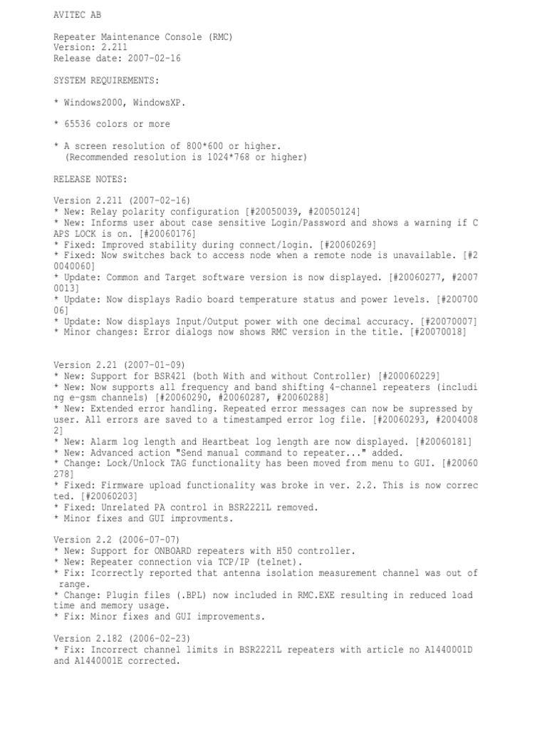 Readme.txt | Modem | Gsm