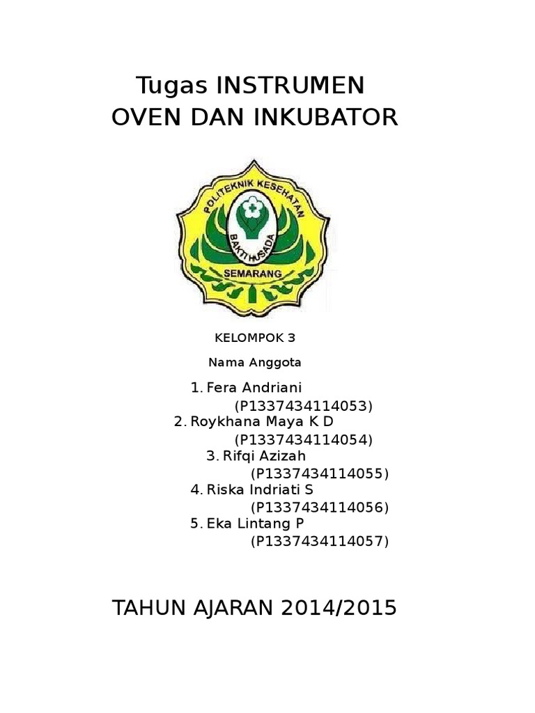 Oven Dan Inkubator | PDF