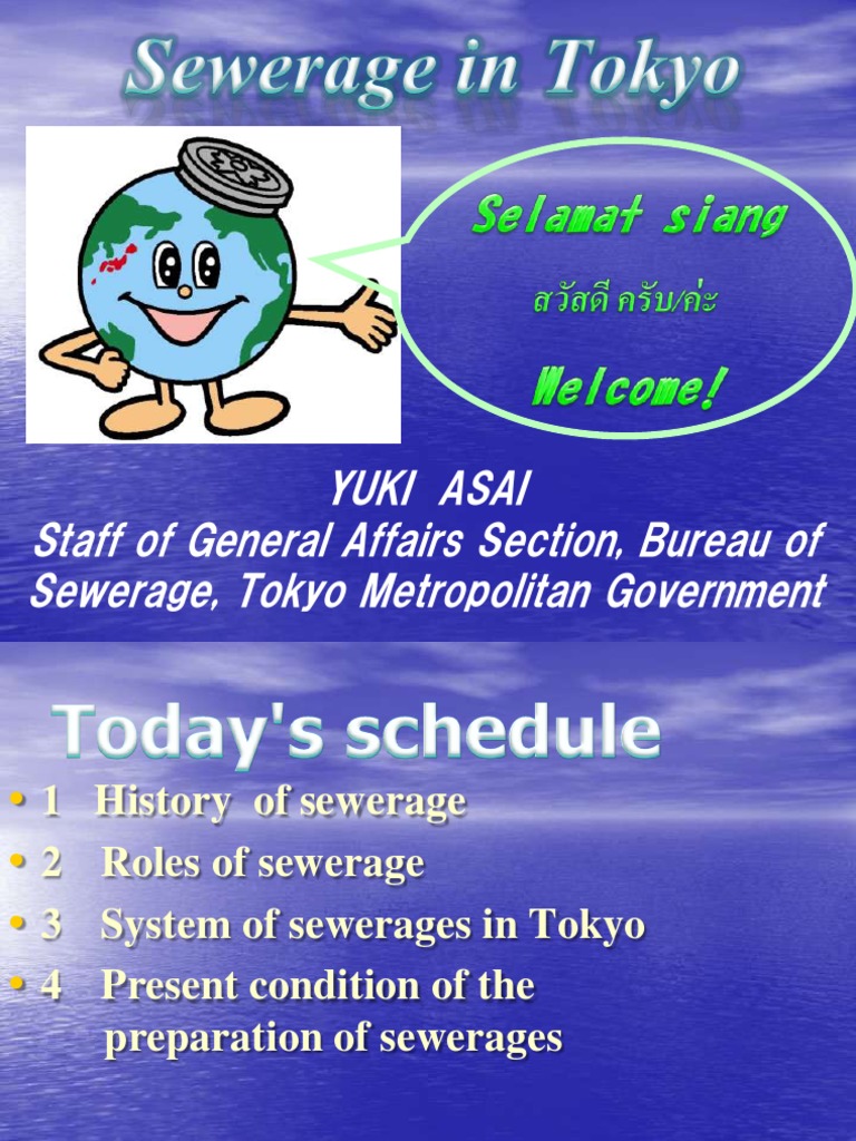 Sewerage in Tokyo | PDF | Sanitary Sewer | Combined Sewer
