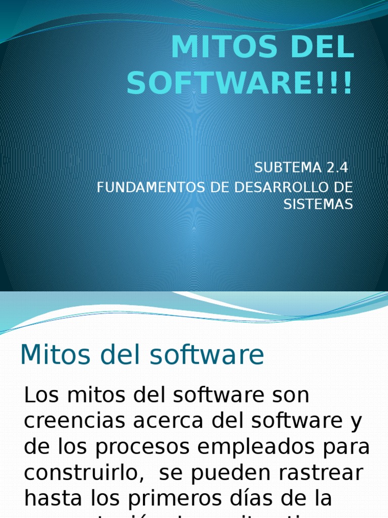 Mitos Del Software!!! | PDF | Mitología | Software