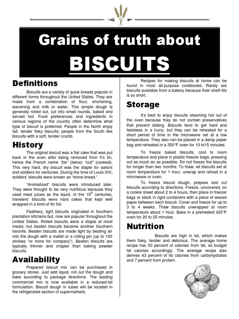 Biscuits PDF | PDF | Biscuit | Dough