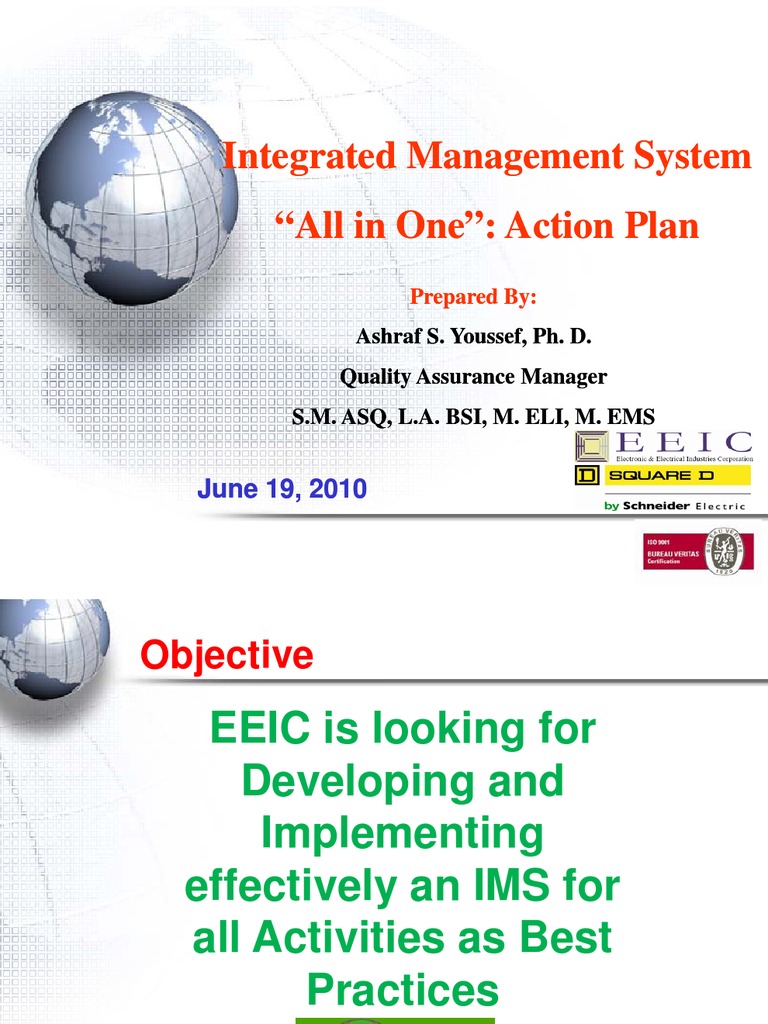 Integrated Management System " All in One": Action Plan | PDF | Supply ...