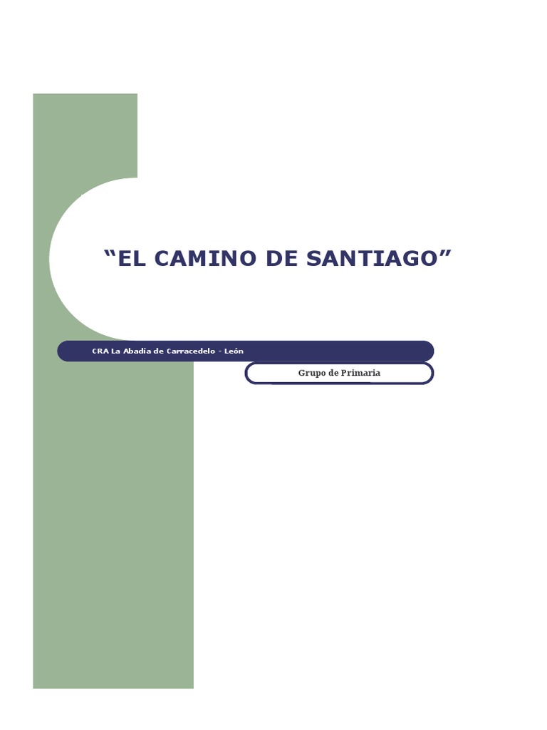 Camino de Santiago Primaria | PDF | Santiago de compostela | Abadía