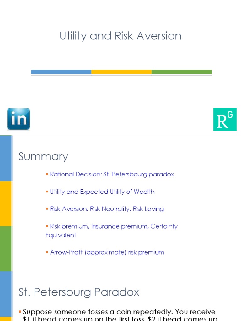 Utility and Risk Aversion | PDF | Risk Aversion | Utility