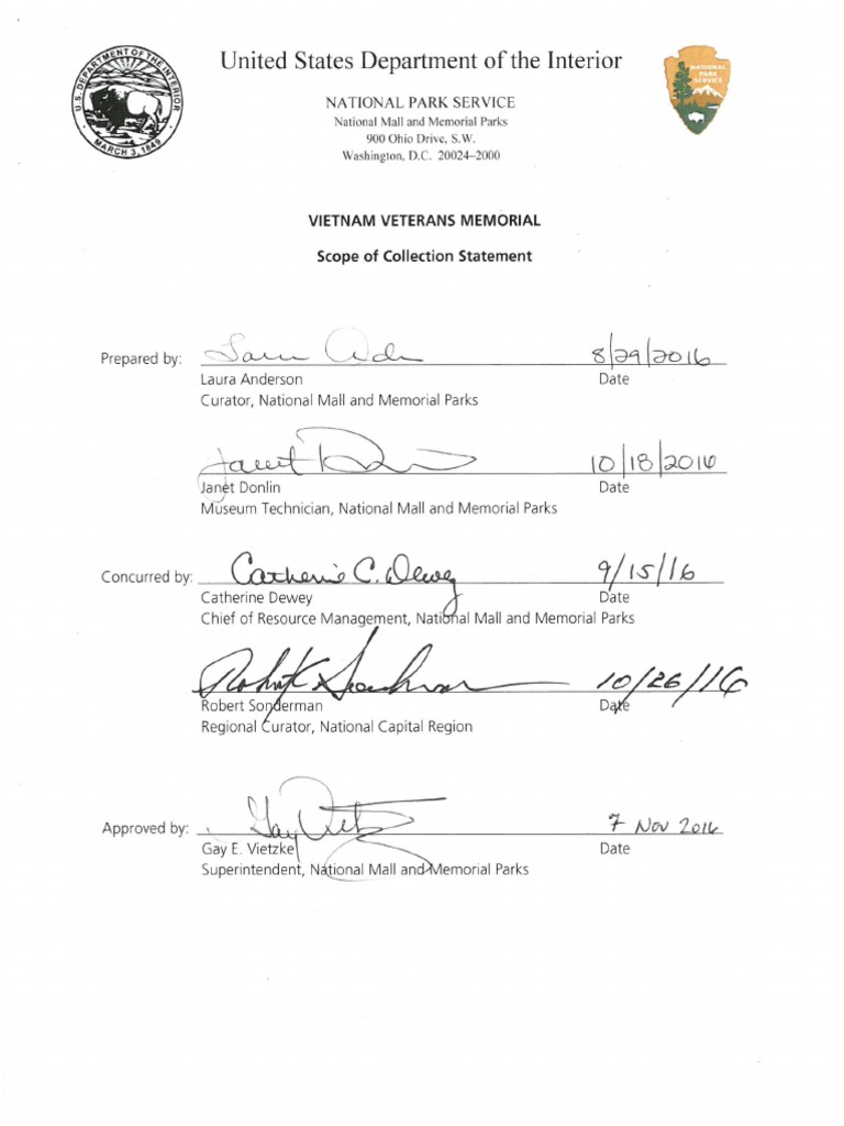 Scope of Collection Statement | PDF