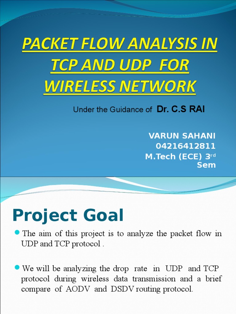 Packet Flow in TCP and Udp | PDF | Transmission Control Protocol | Communications Protocols