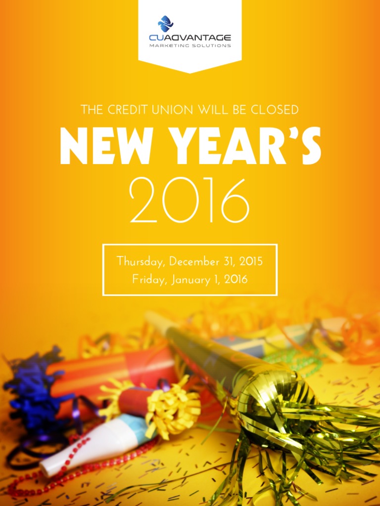 CUA 2016 Holiday Closing Posters | PDF