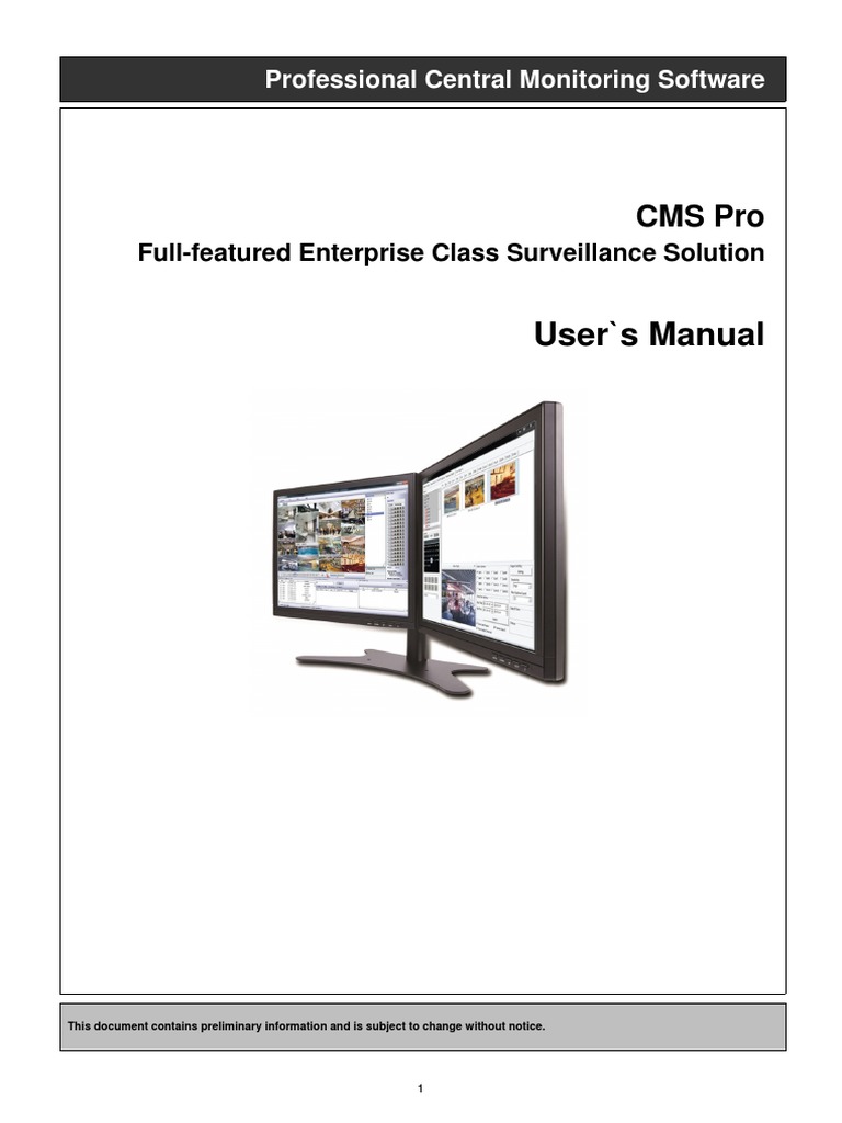 CMS Pro User Manual for Surveillance | PDF