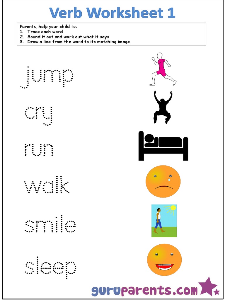 Verb Worksheets | PDF
