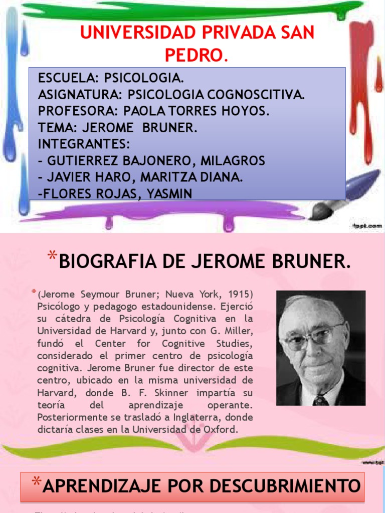 BRUNER | PDF | Aprendizaje | Conocimiento
