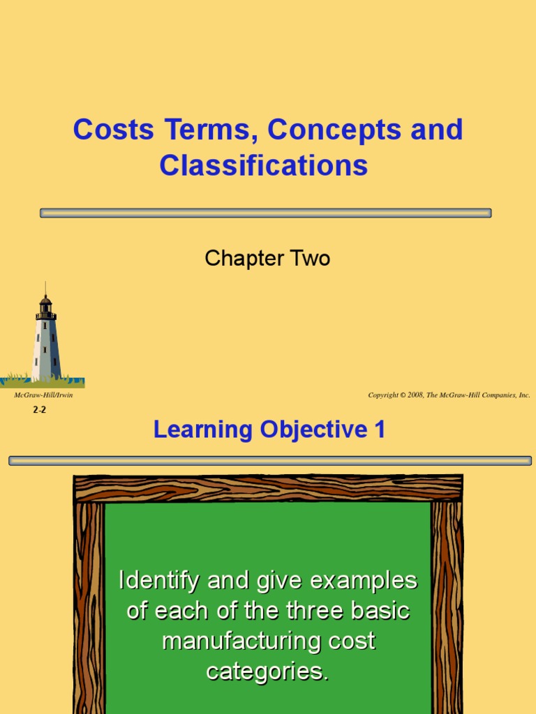 Costs Terms, Concepts and Classifications: Chapter Two | PDF | Cost Of ...